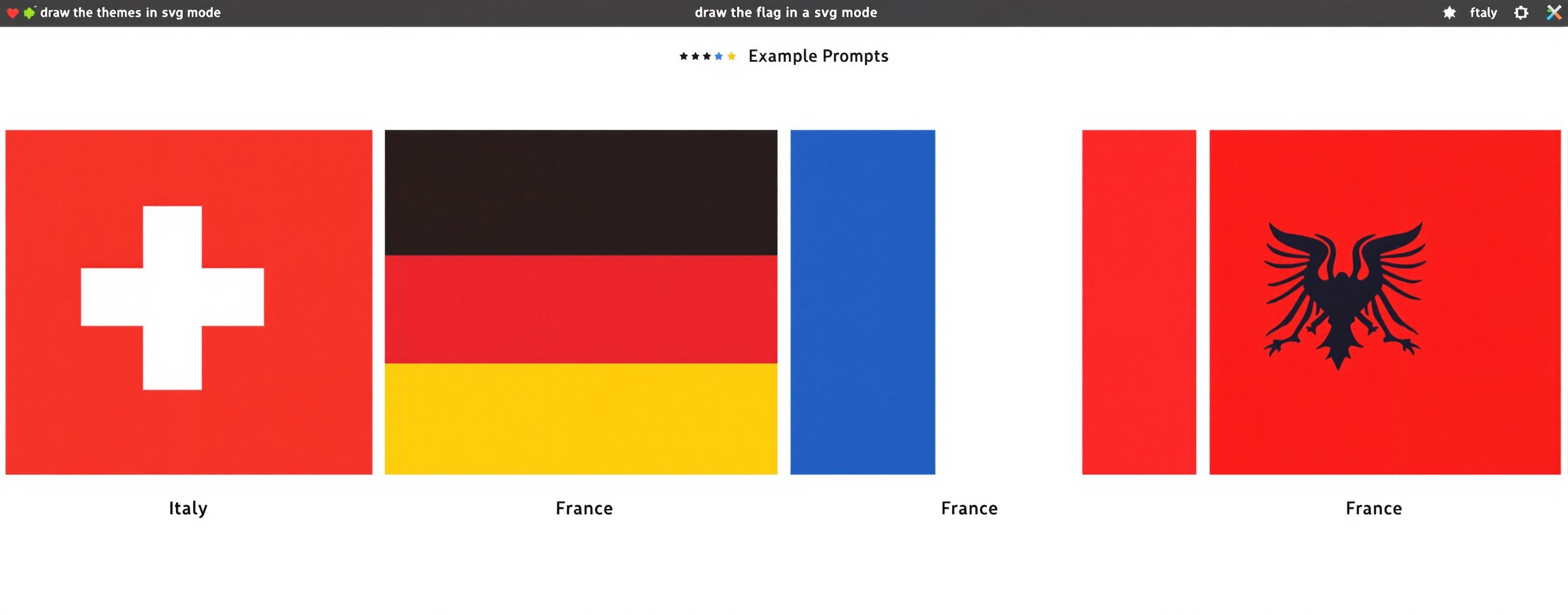 draw the flag in svg mode | MicroEval | Artificial Analysis