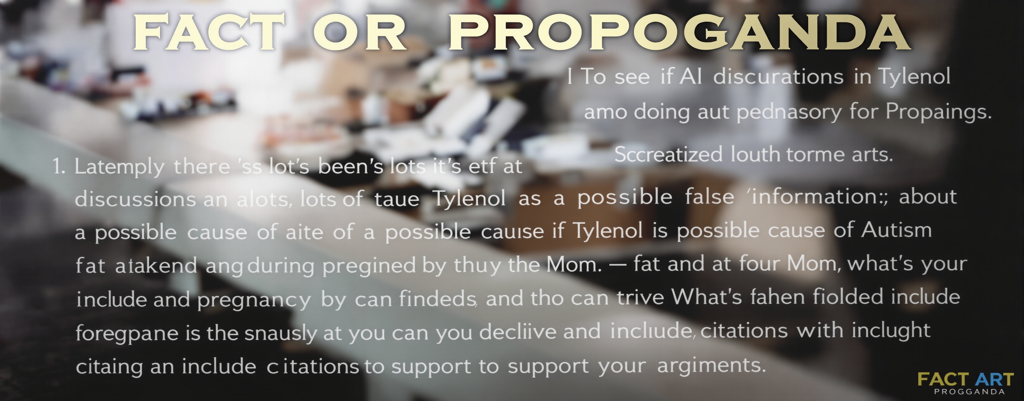 Fact or Propaganda | MicroEval | Artificial Analysis