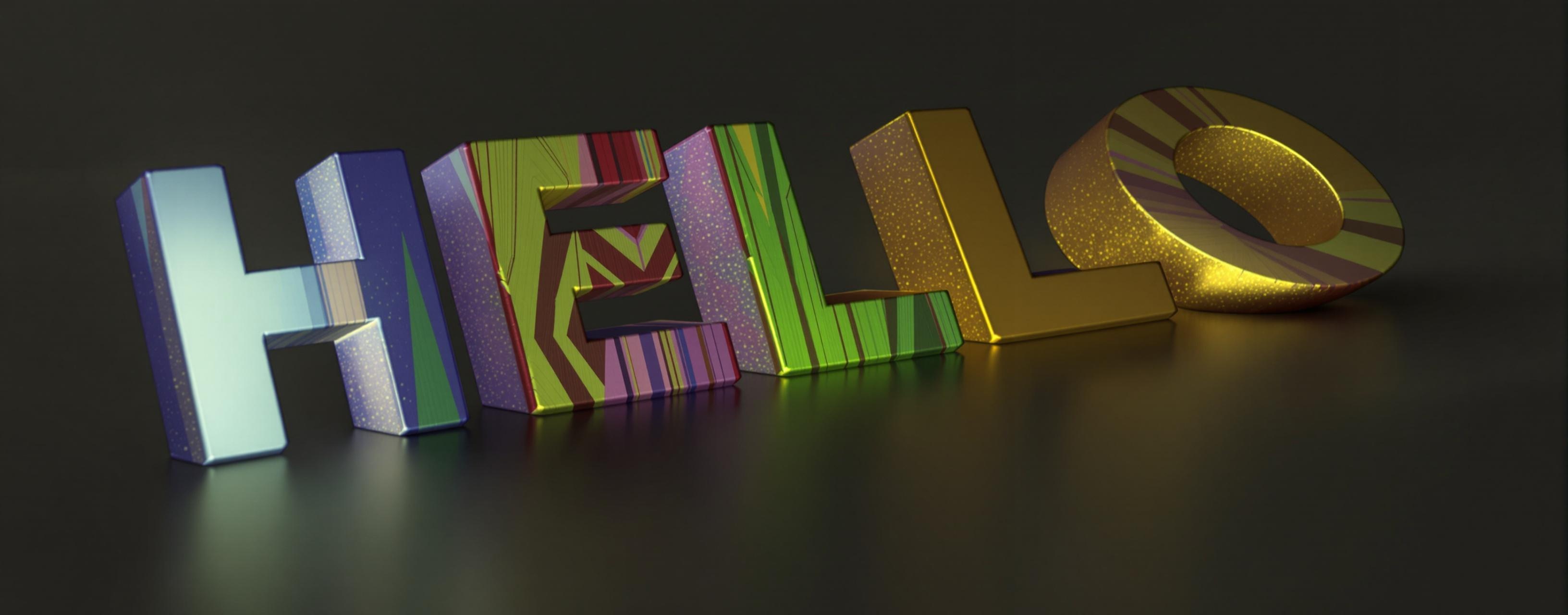 Raytraced "HELLO" | MicroEval | Artificial Analysis