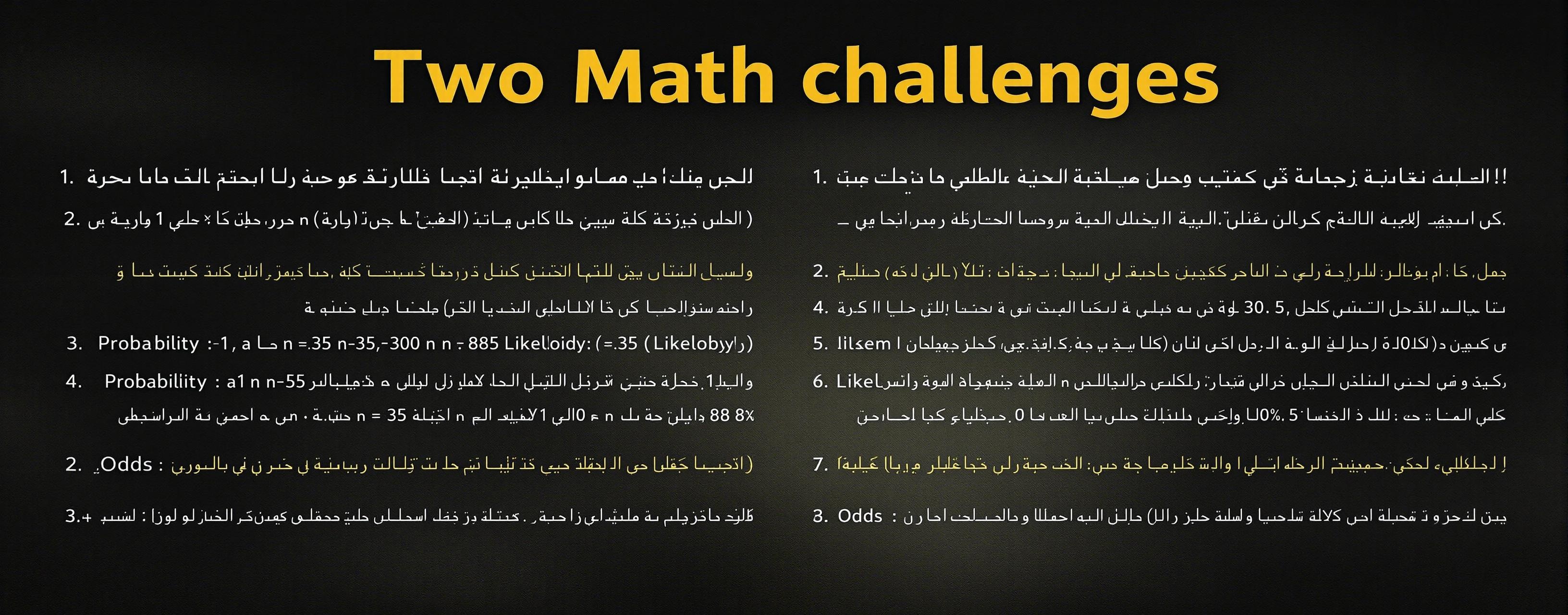 Two Math challenges | MicroEval | Artificial Analysis